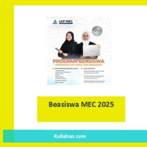 Beasiswa MEC 2025 untuk Lulusan SMA SMK Sederajat Siap Kerja