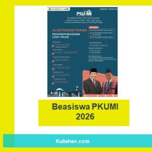 Beasiswa PKUMI 2026 untuk S2 dan S3 Gratis