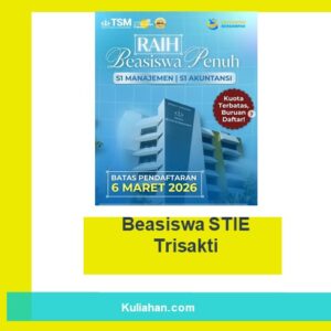Beasiswa STIE Trisakti untuk Kuliah Gratis