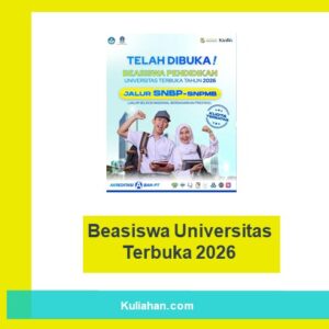 Beasiswa Universitas Terbuka 2026 untuk Mahasiswa Baru